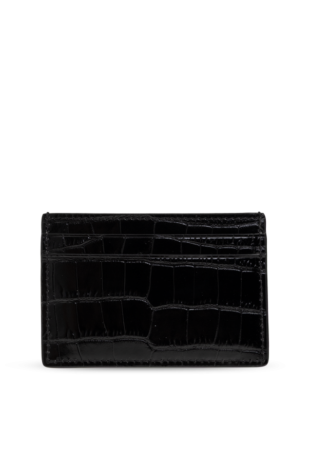 Czarny Skórzane etui na karty Tom Ford - Vitkac Polska